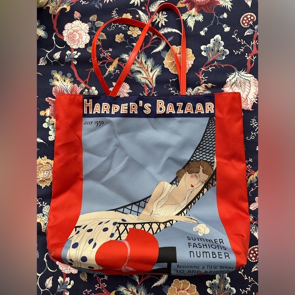 Estee Lauder | Bags | Estee Lauder Harpers Bazaar Nylon Tote Bag | Poshmark